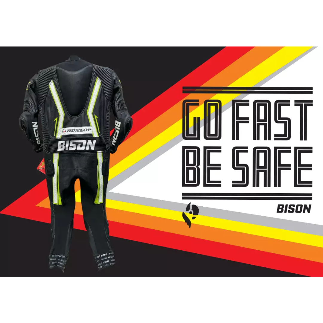 Bison Thor.1 One Piece Cowhide Motorcycle Racing Suit – Bison Track