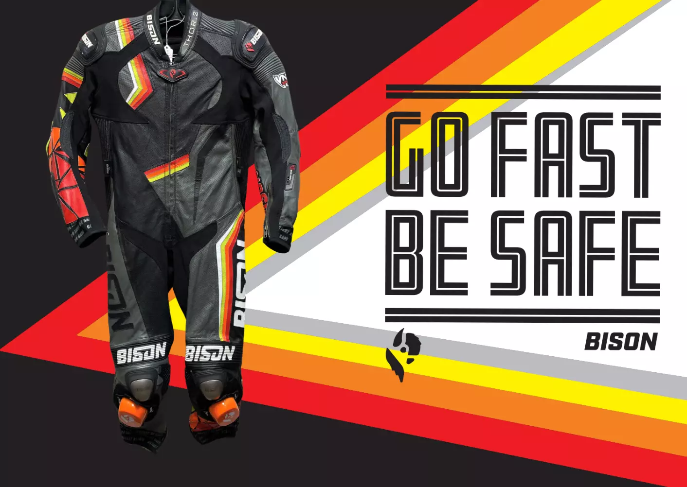 Bison Thor.2 One Piece Kangaroo Motorcycle Racing Suit – Bison Track
