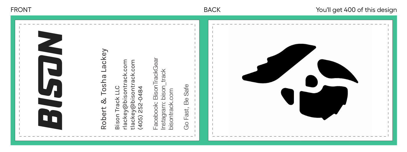 Business Cards – Bison Track