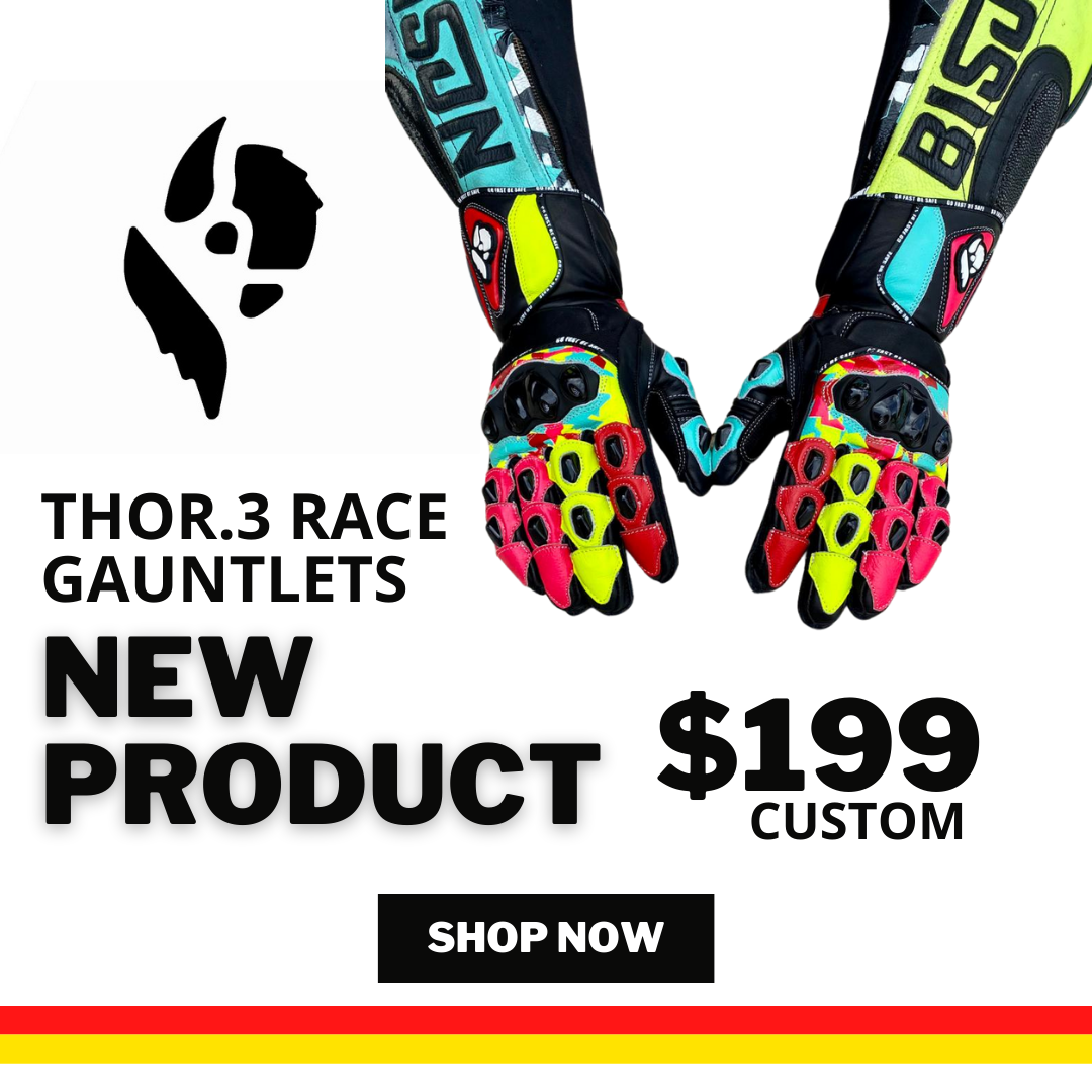 Bison Thor.3 Custom Motorcycle Racing Gloves – Bison Track